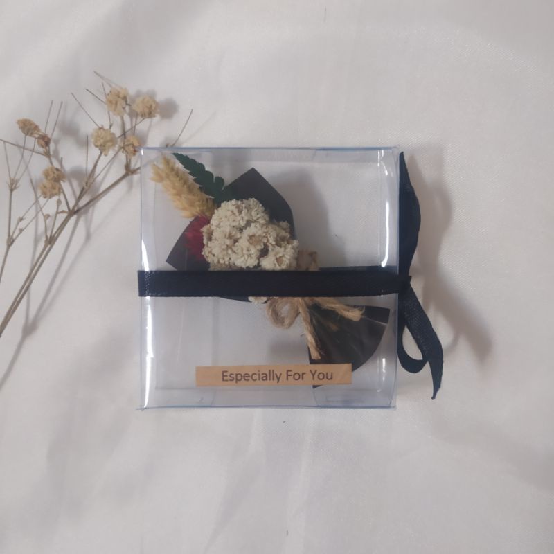 Jual Mini Buket Mika Souvenir Bunga Kering Bouquet In Box | Shopee ...