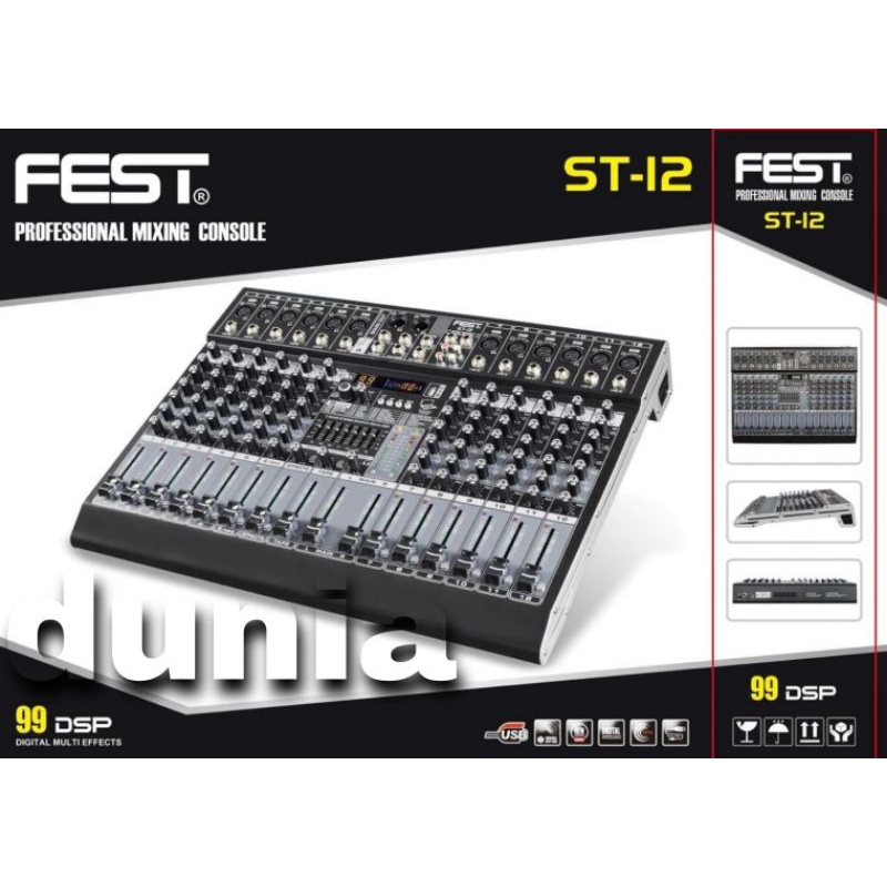 Jual Mixer Fest ST12 Original 12 Channel FEST ST 12 | Shopee Indonesia