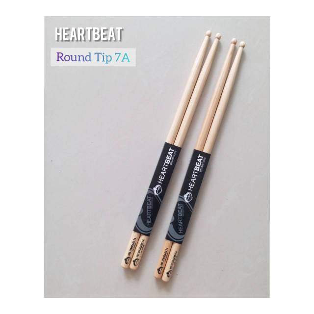 Jual stick drum heartbeat 7a stik drum heartbeat 7A hickory standard ...