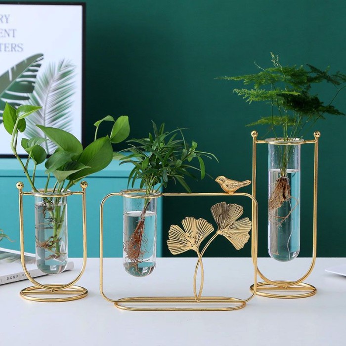 Jual Vas Bunga Tabung Kaca Ushaped Nordic - Vase Ushaped / Vas Pot ...