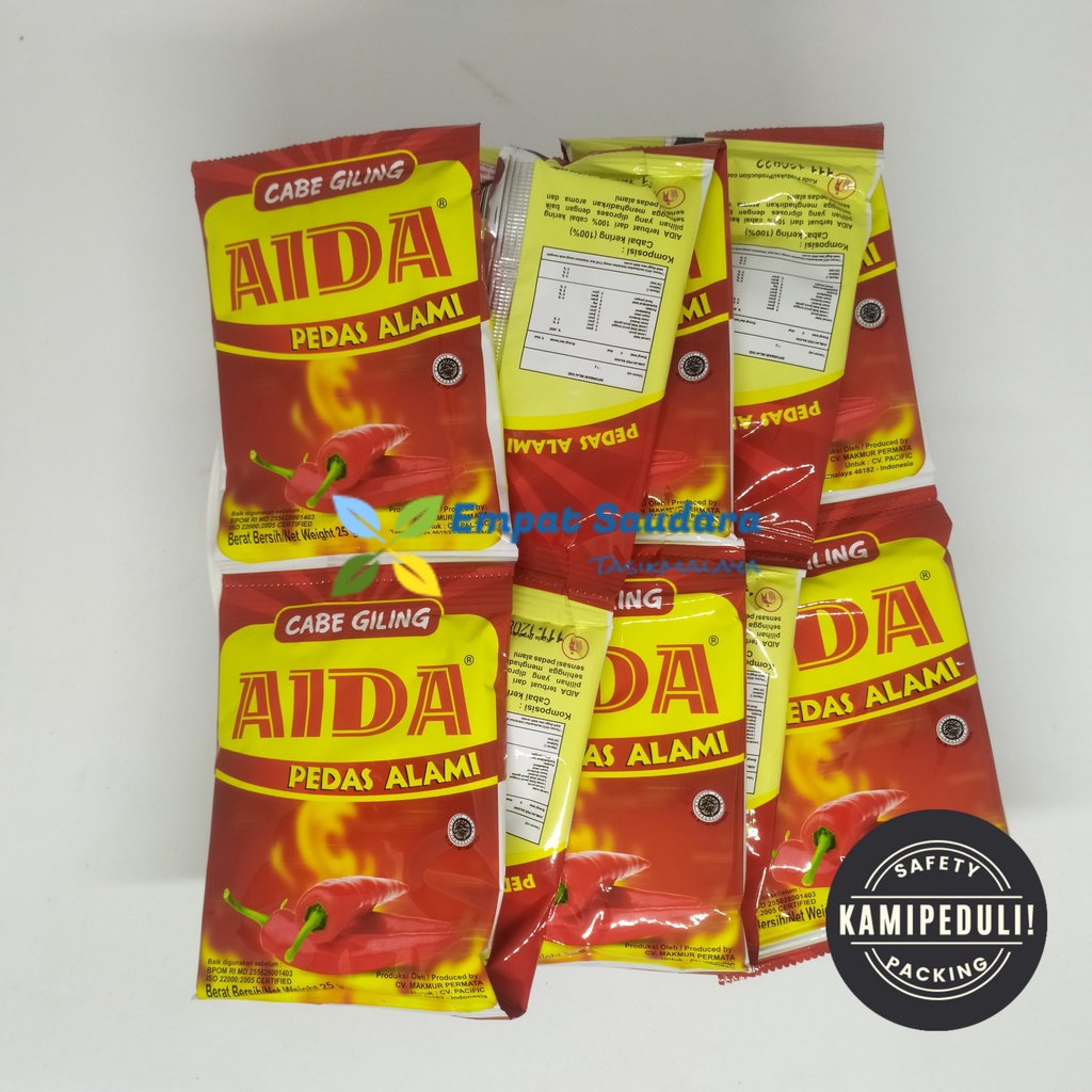 Jual 1 RENCENG CABE BUBUK AIDA KEMASAN 25 GR | Shopee Indonesia
