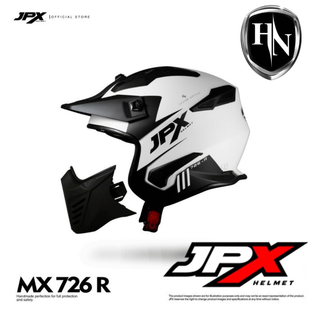 Jual HELM JPX MX726R SOLID | WARNA SOLID | MX726 R CROSSOVER MX 726R ...