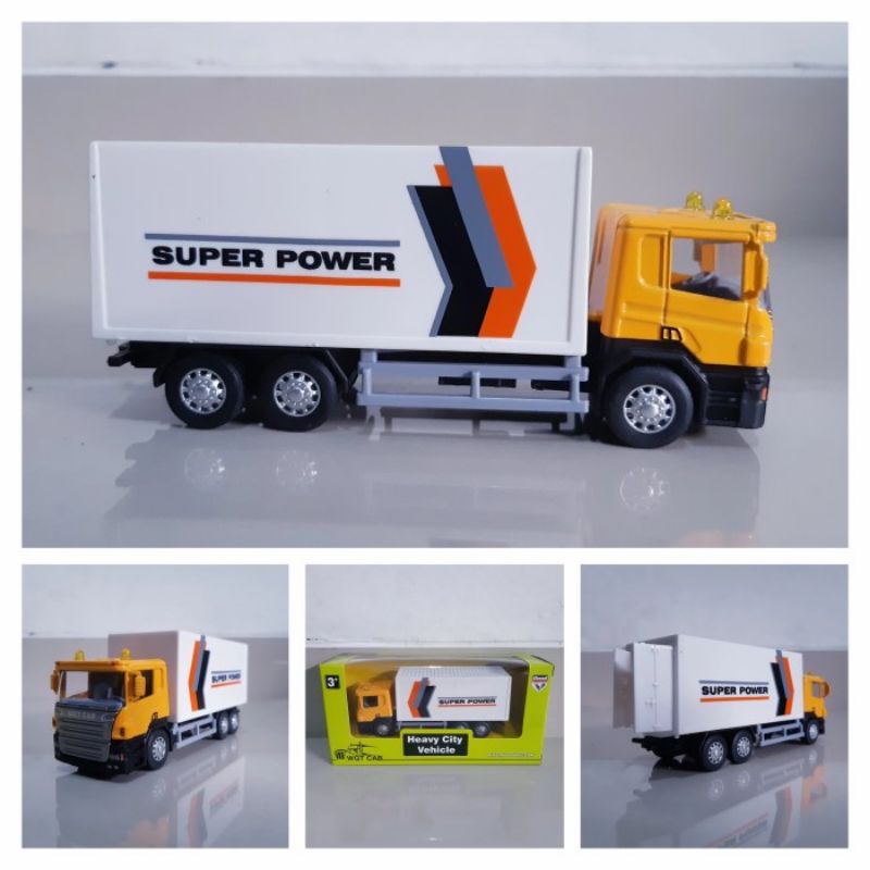 Jual Diecast Truk Engkel Box Alloy - Mainan Miniatur Mobil Truck ...