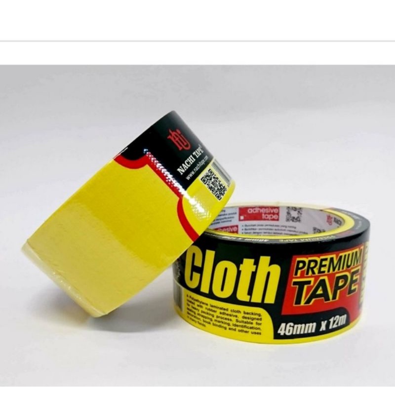 Jual Nachi Cloth Tape Kuning 46mm - Lakban Kain- Lakban Jilid | Shopee ...