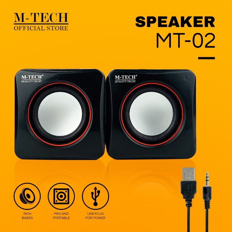 Jual M-Tech Original Speaker Multimedia PC Komputer Laptop MT-02 ...