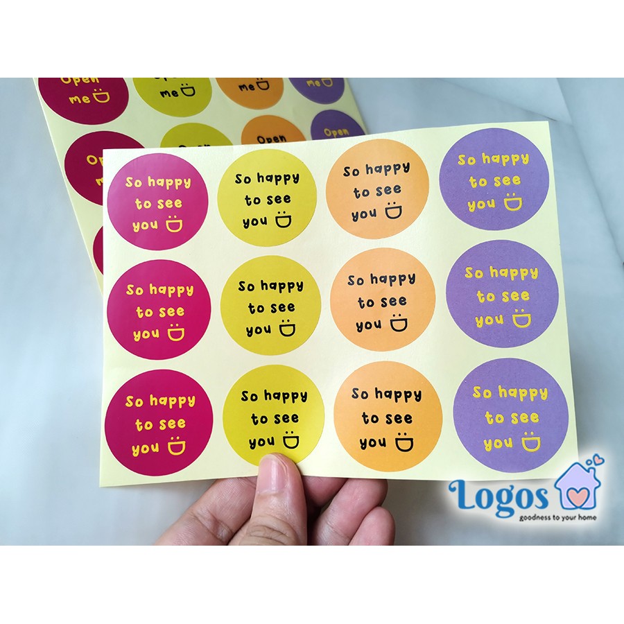 Jual Sticker Segel Stiker Bulat Seal Box Packaging Dus Label Kemasan ...