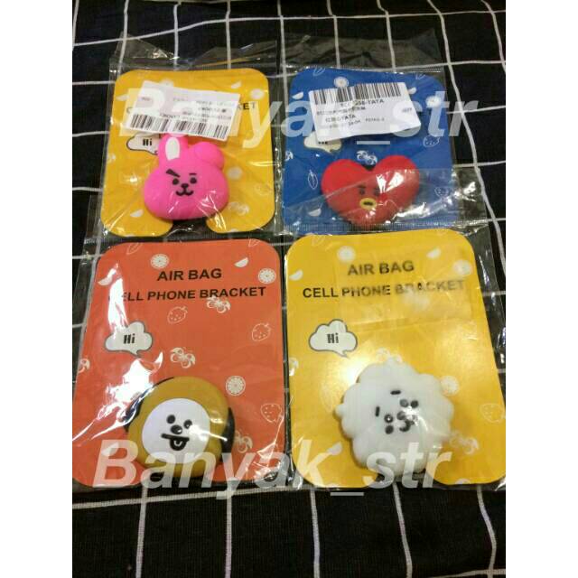 Jual [READY STOCK] BT21 POP SOCKET HANDPHONE / BT21 I RING HP POP ...
