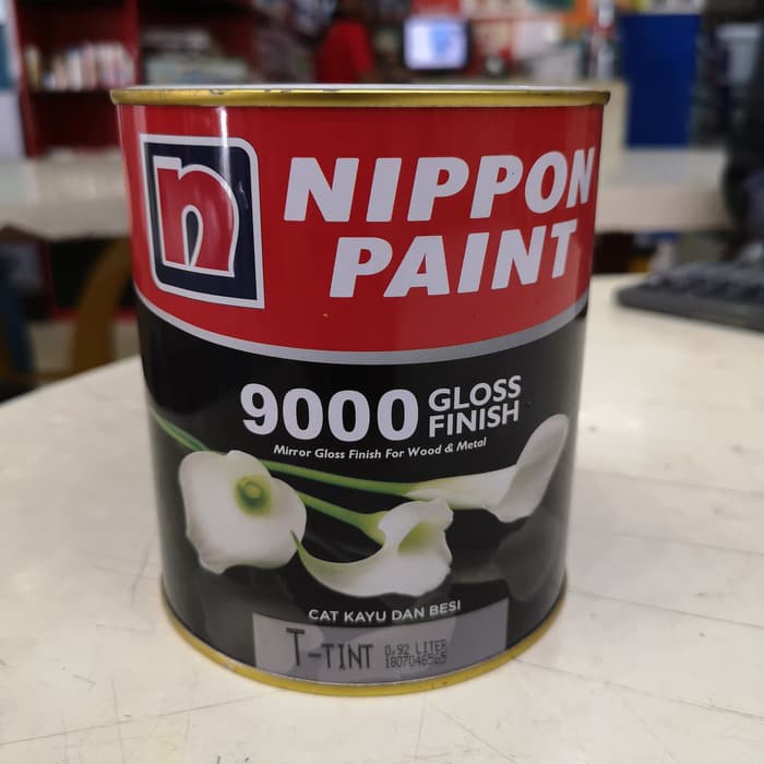 Jual CAT MINYAK NIPPON 9000 Gloss Finish 1 L CAT TINTING Untuk kayu ...