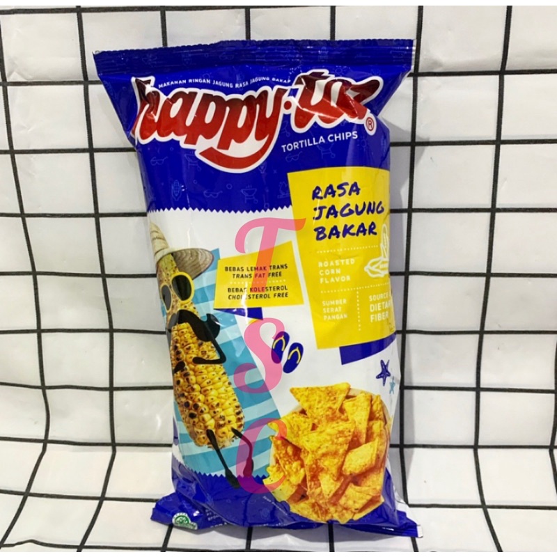 Jual Happy Tos Biru Jagung Bakar 140gr Happy Tos Roasted Corn Happy Tos ...