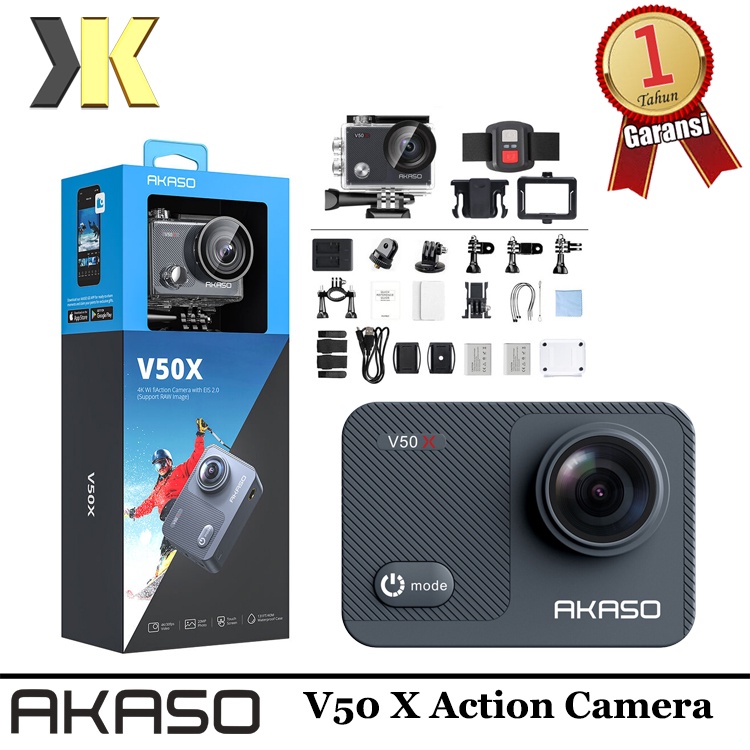 Jual AKASO V50 X Action Camera Garansi Resmi | Shopee Indonesia