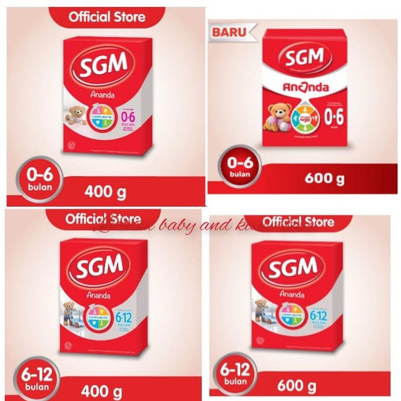 Jual SGM ANANDA 1 DAN 2 SUSU FORMULA BAYI BUBUK | Shopee Indonesia