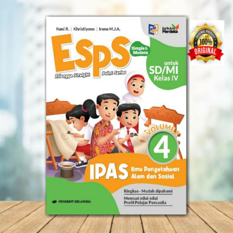Jual Esps Ipas Kelas 4 SD Vol 2 Kurikulum Merdeka Erlangga Original | Shopee Indonesia