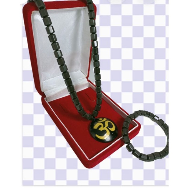 Jual Kalung Kesehatan Blackjade Original Sisi 8 Liontin Ongkara Omkara ...