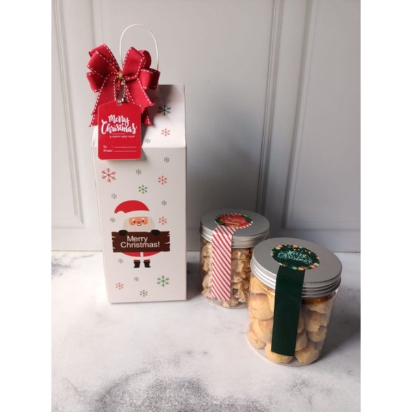 Jual 5 Box cookies natal/dus cookie/box natal/dus kue/box kue natal ...
