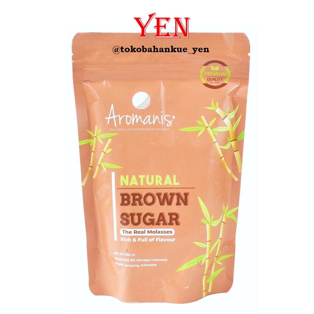 Jual Aromanis Brown Sugar 250gr / Gula Merah Tebu Molasses / Natural ...