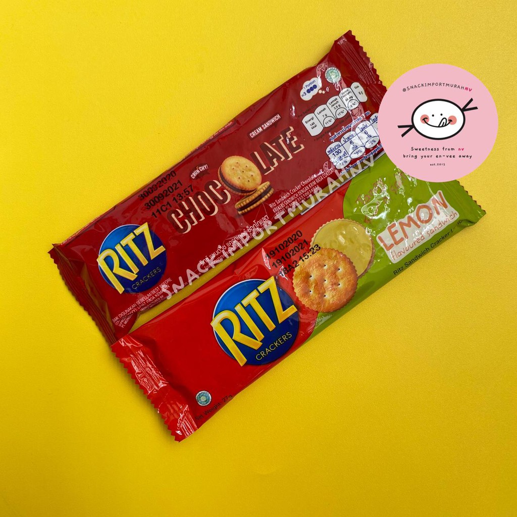Jual Ritz Choco/ Lemon Sachet isi 3 crackers | Shopee Indonesia