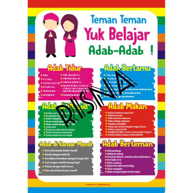 Jual POSTER ADAB-ADAB | Shopee Indonesia