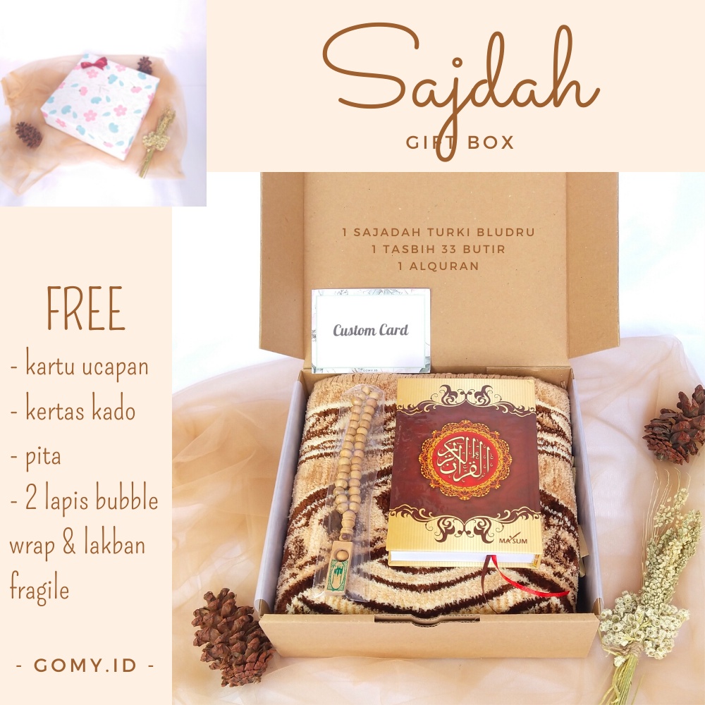 Jual SAJDAH gomy.id wedding gift box hampers kado hadiah sejadah ...
