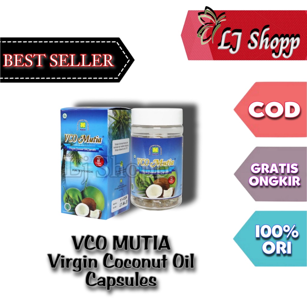 Jual MUTIA VCO VIRGIN COCONUT OIL CAPSULES ASLI NASA | Shopee Indonesia