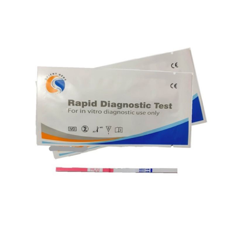 Jual Tes Kehamilan Orient Gene HCG Strip / Diagnostic Test Pregnancy ...