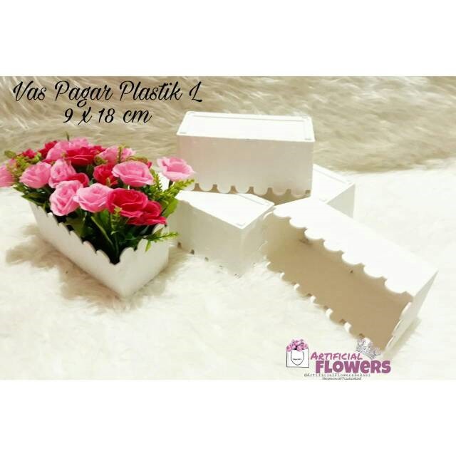 Jual dnd VAS PAGAR PLASTIK BESAR 8810 - bunga/ pot bunga plastik tebal ...