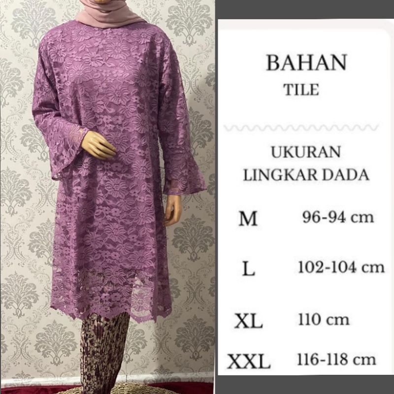 Jual SETELAN KEBAYA TUNIK BROKAT/KEBAYA MODERN/KEBAYA MURAH/KEBAYA ...