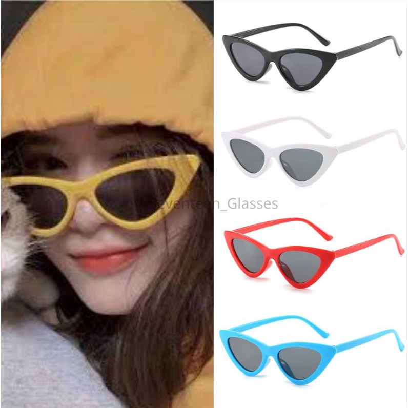 Jual Kacamata Cat Eye Triangle Segitiga Sunglasses | Shopee Indonesia