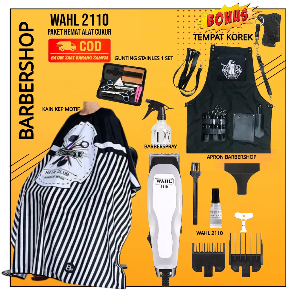 Jual Alat Cukur Rambut Elektrik Peralatan Usaha Cukur Barbershop ...