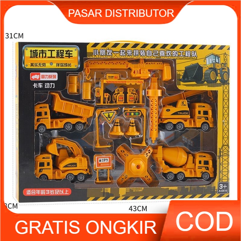 Jual Mainan Anak TRUCK SUPER SPEED Pull Back Diecast Truck & Konstruksi ...