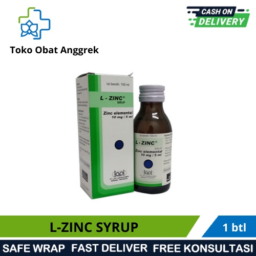 Jual L ZINC SYRUP/SYRUP UNTUK MEMPERBAIKI PENCERNAAN SAAT DIARE ...