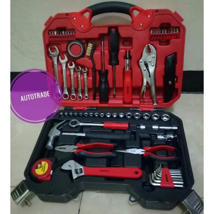 Jual Toolkit 66 Tool Kit Box Set Original Krisbow Kotak Perkakas ...