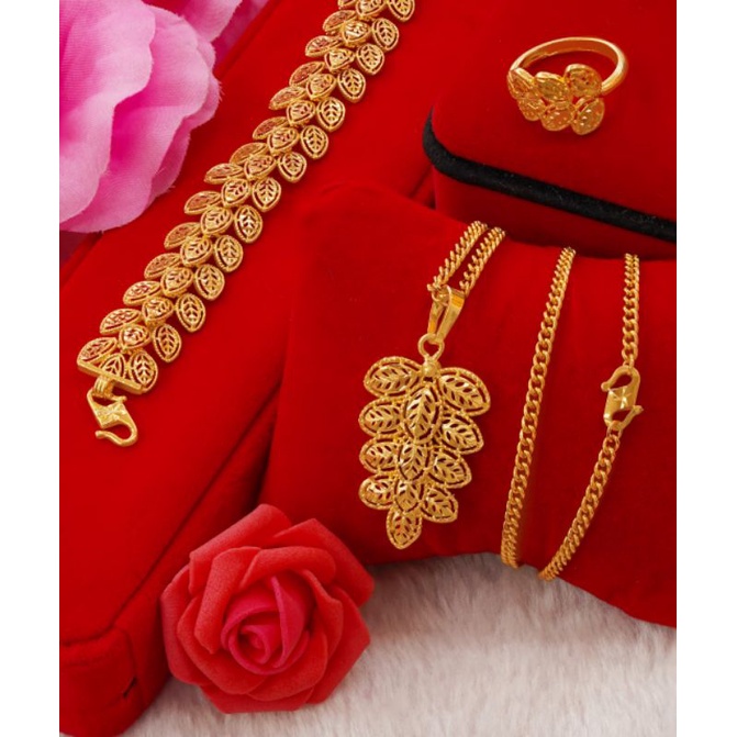 Jual set emas Bangkok daun ketum | Shopee Indonesia