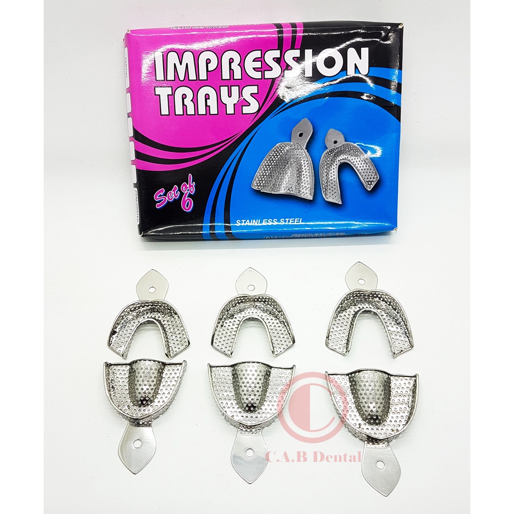 Jual SENDOK CETAK SET ALMUNIUM / IMPRESSION TRAY / SENDOK CETAK GIGI ...