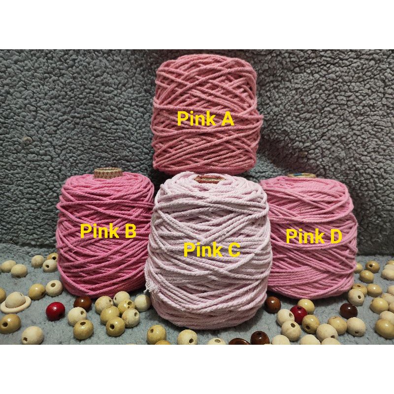 Jual Tali katun varian Pink size4mm(1kg) | Shopee Indonesia