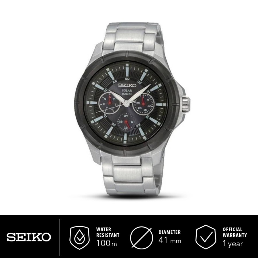 Jual Jam Tangan Pria Seiko Solar Classic SNE071 Stainless Original ...