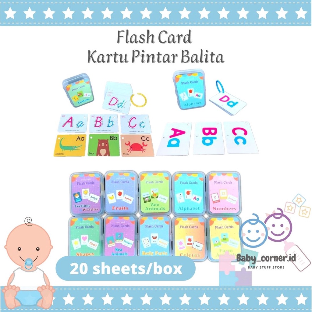 Jual FLASHCARD Kartu Pintar Balita Belajar Membaca | Edukasi Bayi ...
