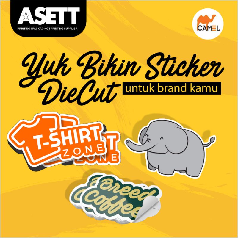 Jual Cetak Sticker Bontak Camel (Glossy / Doff) + Die Cut | Shopee ...