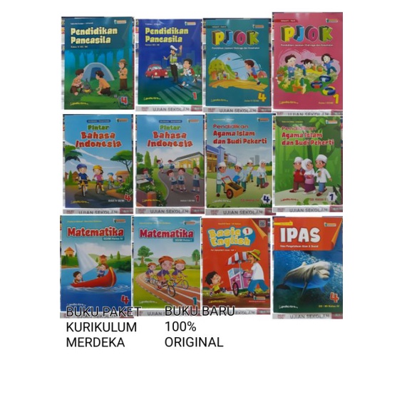 Jual BUKU PAKET SD/MI KELAS 1 DAN 4 KURIKULUM MERDEKA.PENERBIT YUDHISTIRA. | Shopee Indonesia