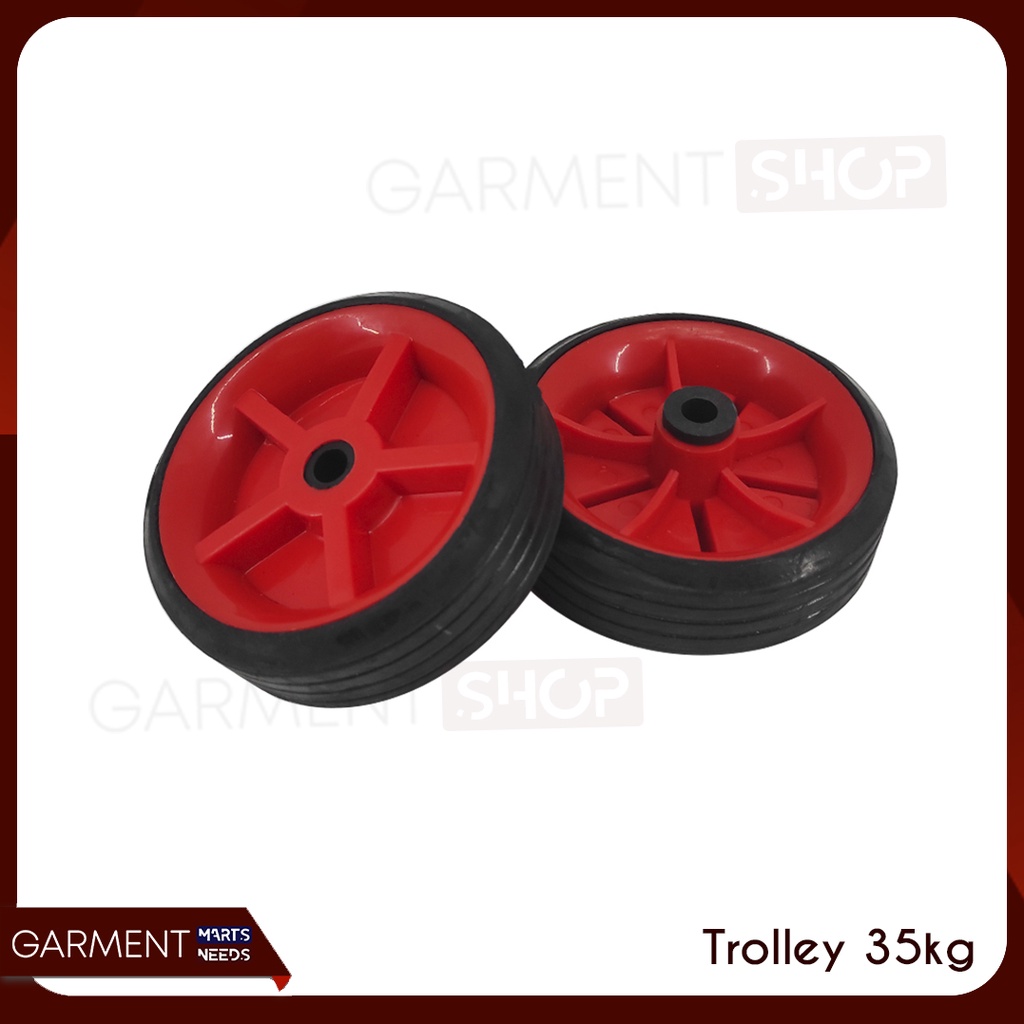 Jual Roda Troli Barang 4 Inch Hand Truck Trolley Ban Karet Dorongan ...