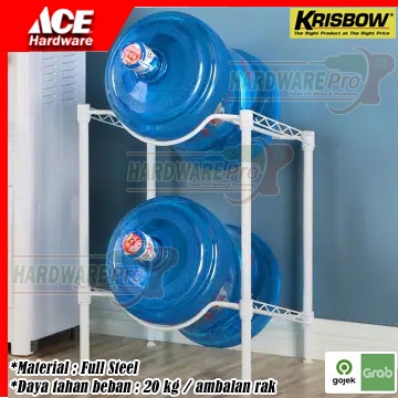 Jual Rak Galon Rak Besi Tempat Galon Rak Susun Galon 2 Tingkat Krisbow ...