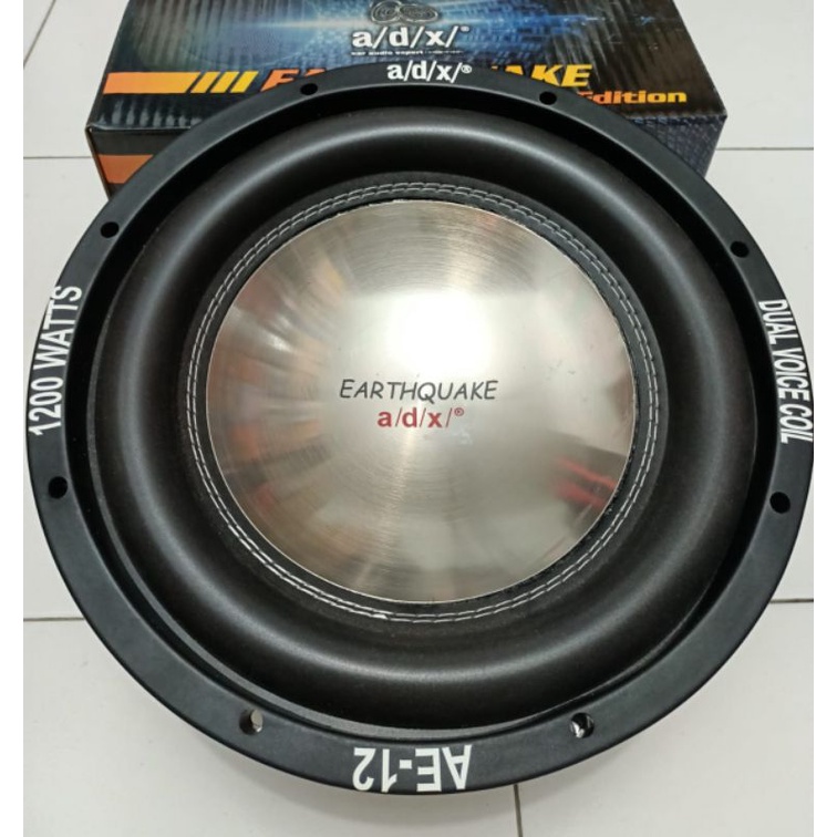 Jual subwoofer 12 inch adx earthquake edition AE-12 subwoofer 12 inch dauble coil magnet besar ...