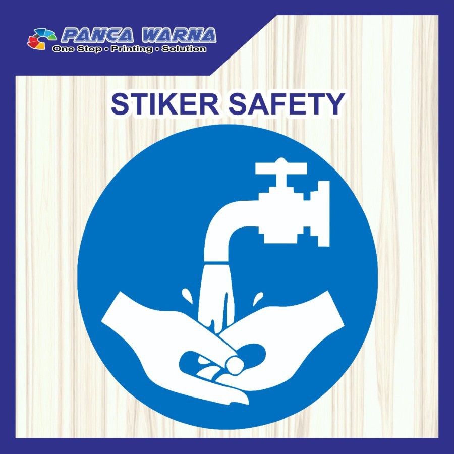 Jual Sticker Safety Sign / Stiker Cuci Tangan Sebelum & Sesudah Bekerja ...