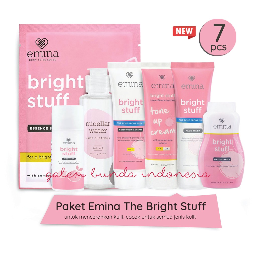 Jual Emina Bright Stuff SERIES | Bright Stuff Acne Series | Shopee ...