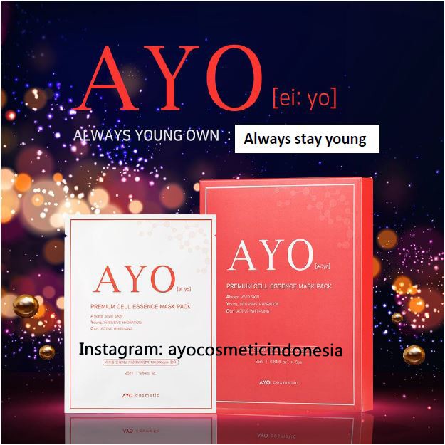 Jual AYO Premium Cell Essence Mask (1pcs) | Shopee Indonesia