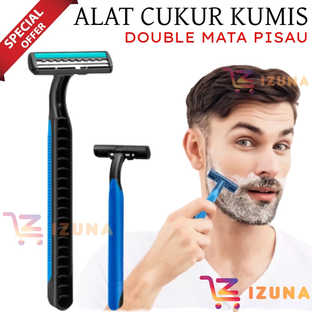 Jual [IZUNA] PISAU CUKUR DISPOSABLE / ALAT CUKUR KUMIS DAN JENGGOT ...