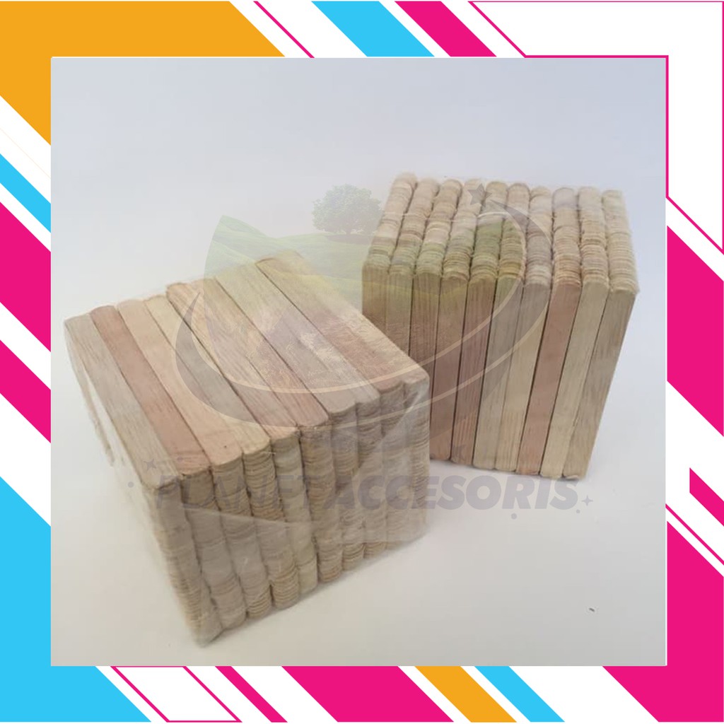 Jual Stik Ice Cream Stik Kayu Polos isi 500 Pcs | Shopee Indonesia
