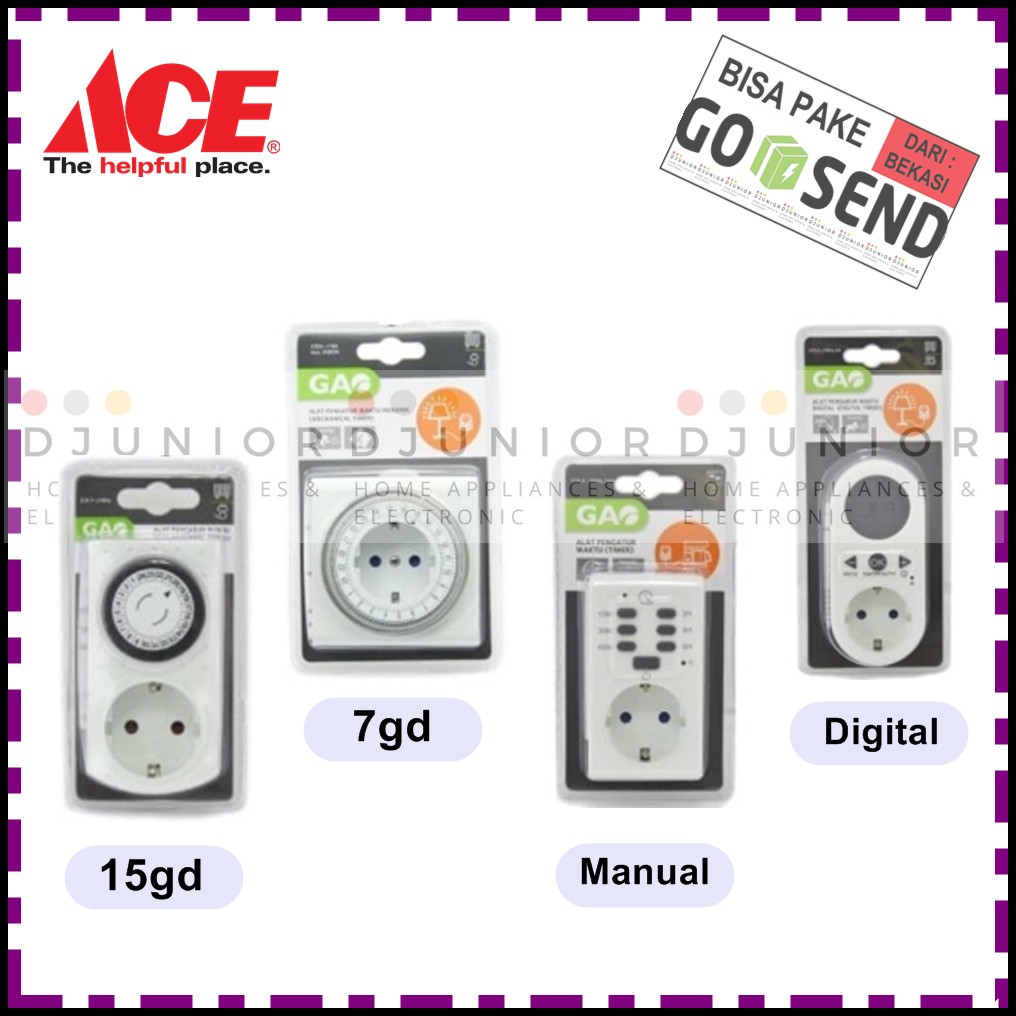 Jual ACE GAO - ALAT PENGATUR WAKTU TIMER / STEKER / STOPKONTAK / STOP ...