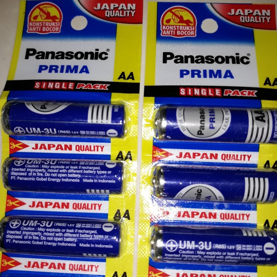 Jual Battery Panasonic PRIMA A2 / AA - Baterai A2 Panasonic | Shopee ...