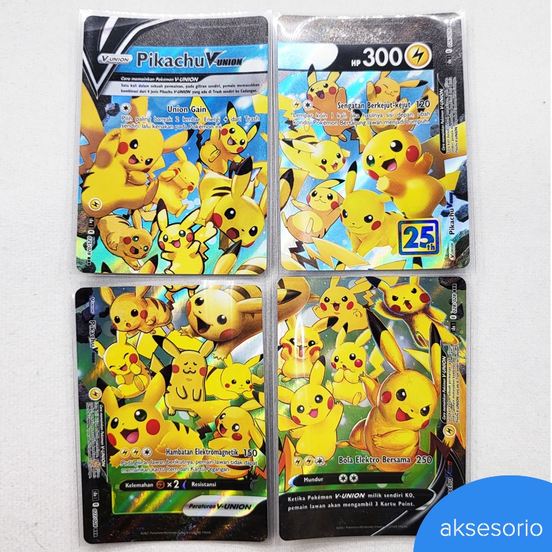 Jual Pikachu V Union RRR - S8a Kartu Pokemon TCG 25th Indonesia ...