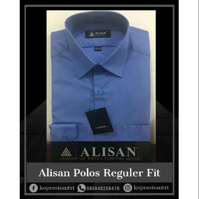 Jual Alisan - Kemeja Lengan Panjang Warna Biru 5 Reguler | Shopee Indonesia Jual Alisan - Kemeja Lengan Panjang Warna Biru 5 Reguler | Shopee Indonesia